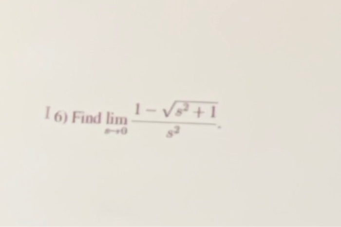 Solved 1) Estimate numerically the following limit: lim- 1 - | Chegg.com Solved 1) Estimate numerically the following limit: lim- 1 - | Chegg.com