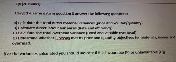 Solved Q4 (20 marks) Using the same data in question 3 | Chegg.com