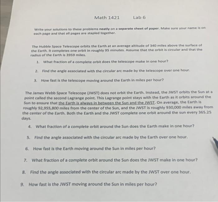 Solved Write your solutions to these problems neatly on a | Chegg.com