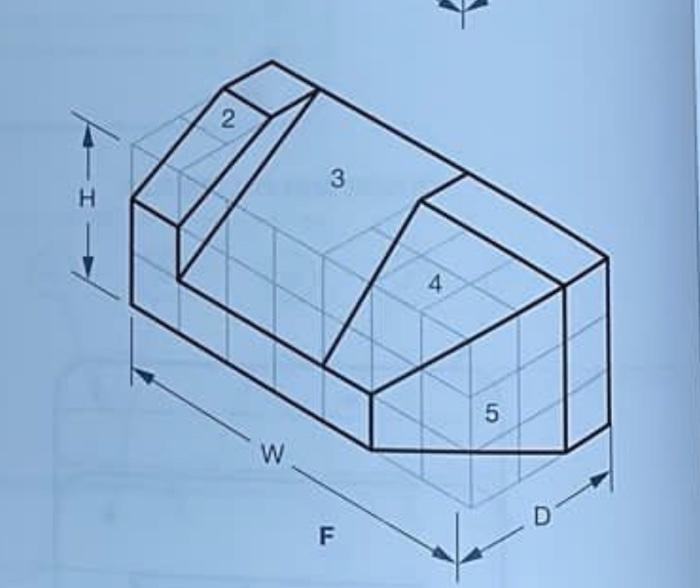 Solved Draw it top , side and front views | Chegg.com