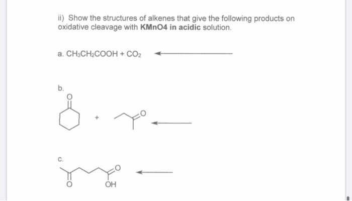 Solved Show the structures of alkenes that give the | Chegg.com