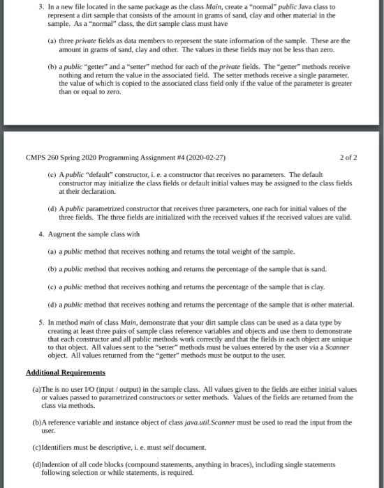 Solved 3. In a new file located in the same package as the | Chegg.com