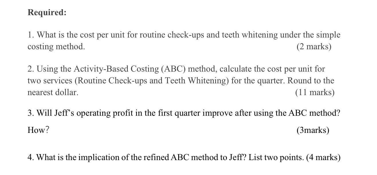 Required: 1. ﻿What is the cost per unit for routine | Chegg.com