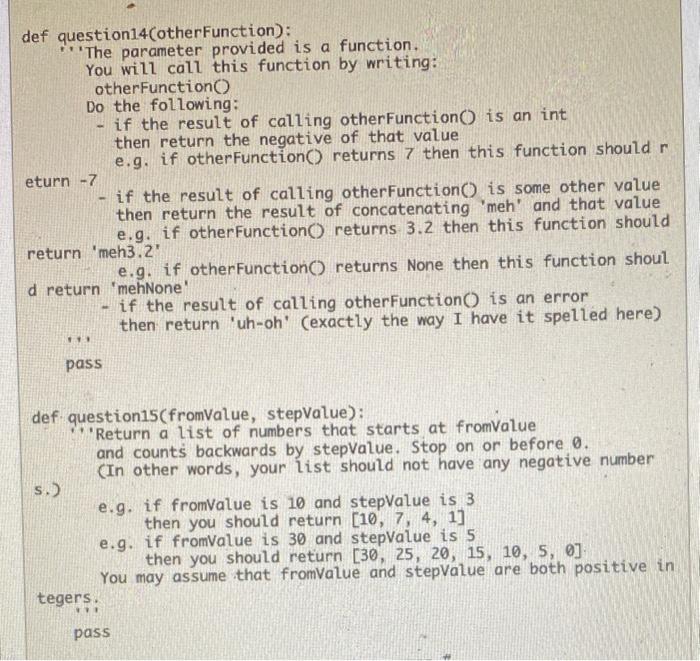 Solved Def Question 14 Otherfunction The Parameter 8790