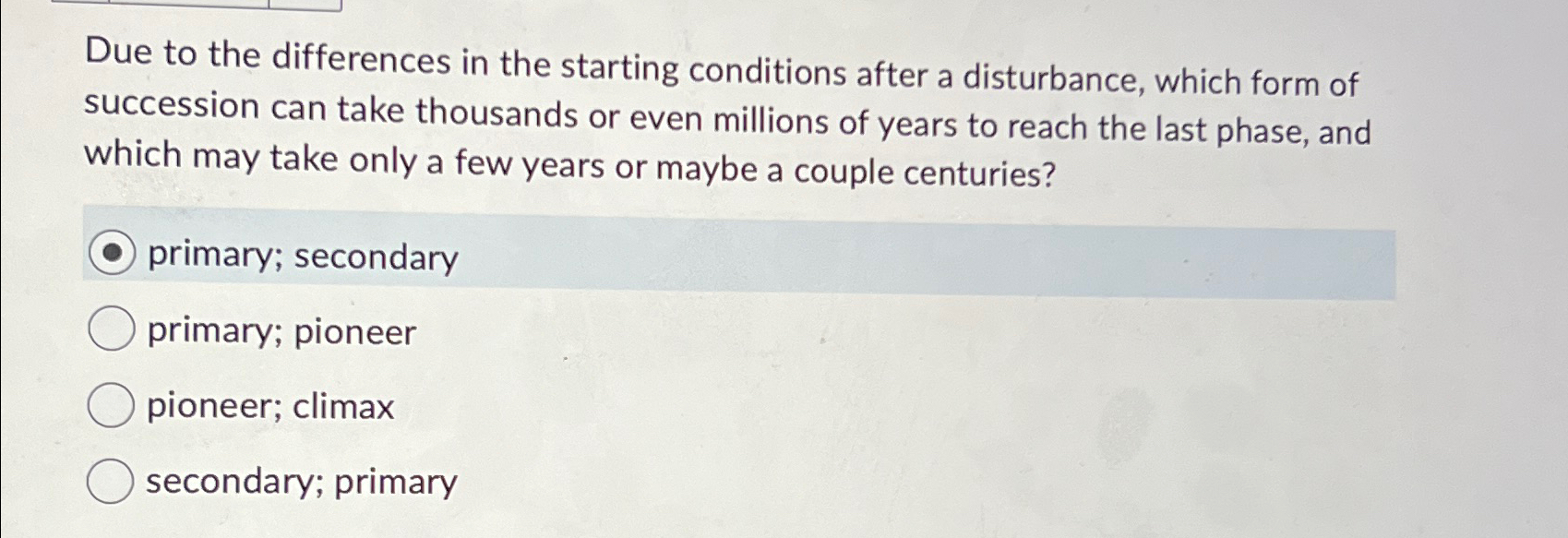 Solved Due to the differences in the starting conditions | Chegg.com