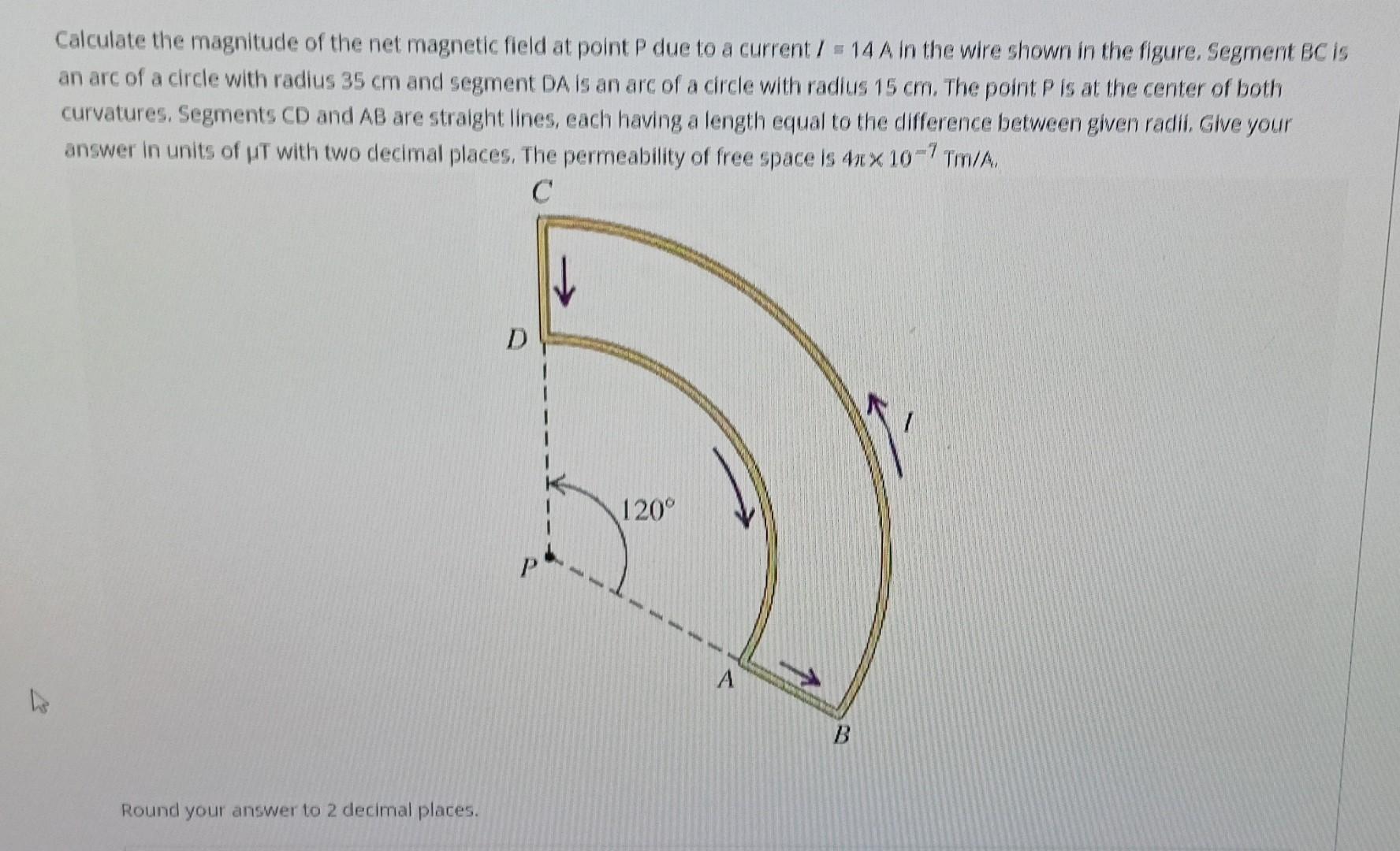 Solved Calculate the magnitude of the net magnetic field at | Chegg.com