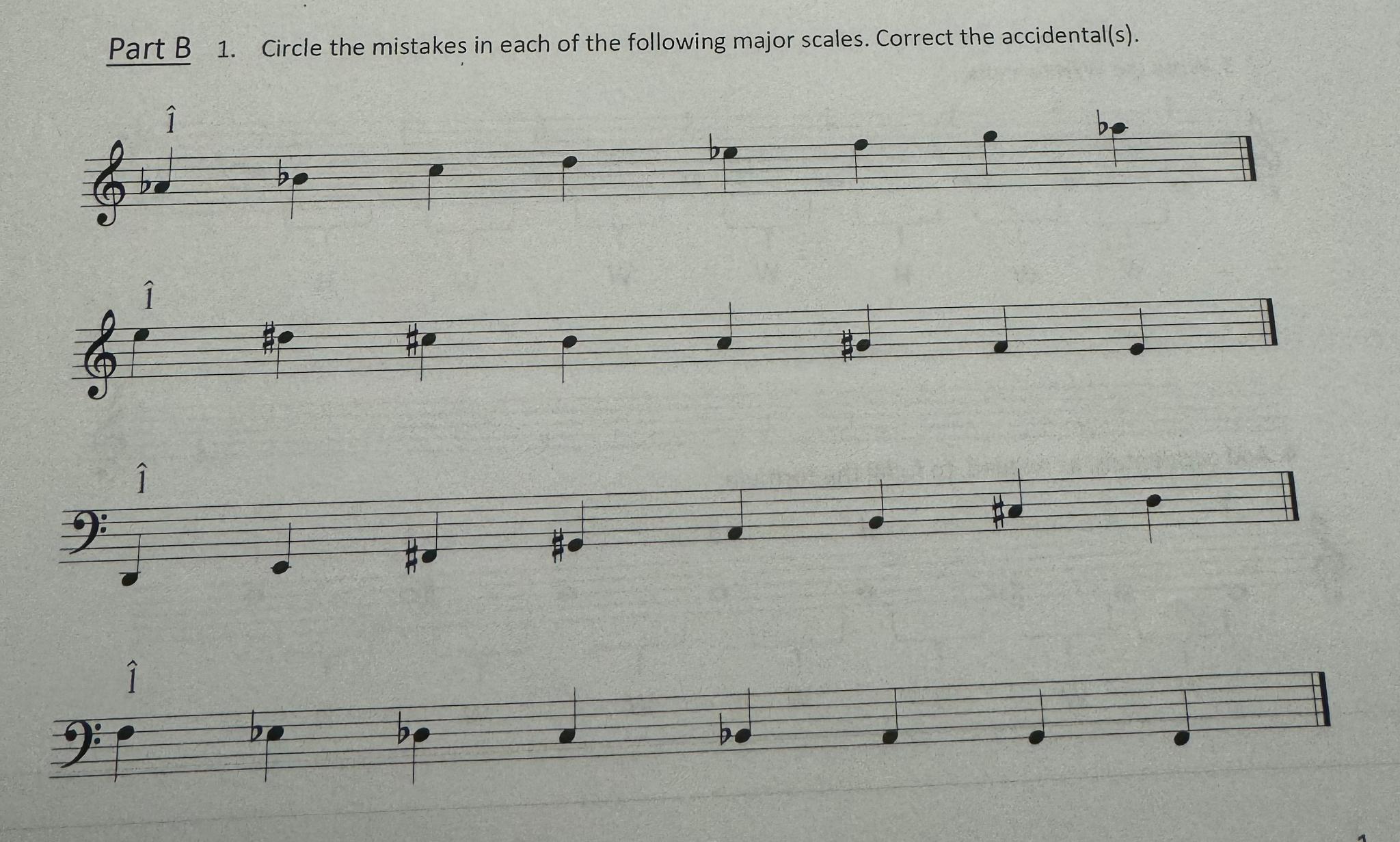 Solved Part B 1. ﻿Circle the mistakes in each of the | Chegg.com