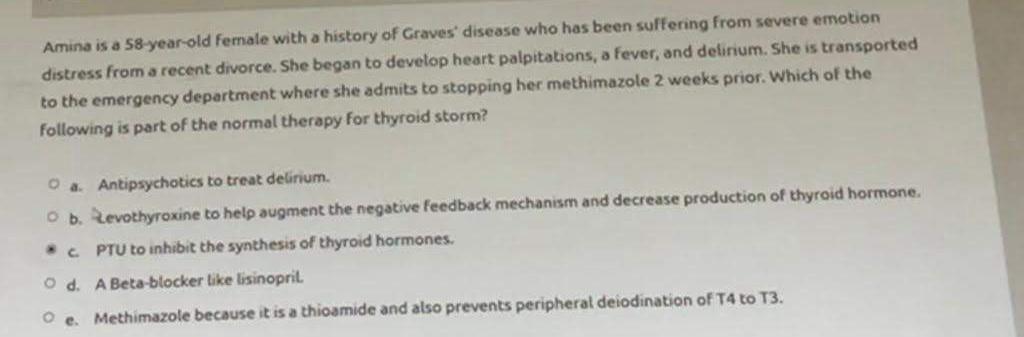 Solved Amina is a 58 -year-old female with a history of | Chegg.com