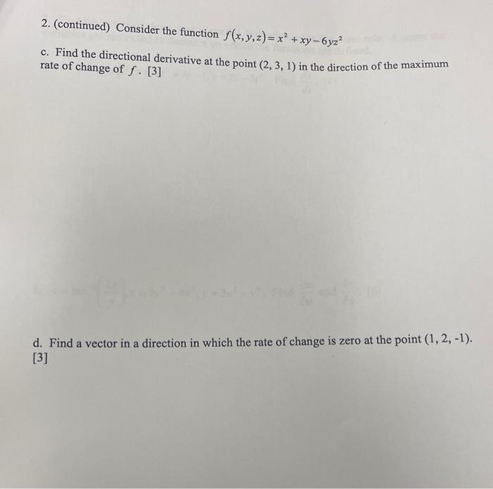 Solved 2. (continued) Consider the function | Chegg.com