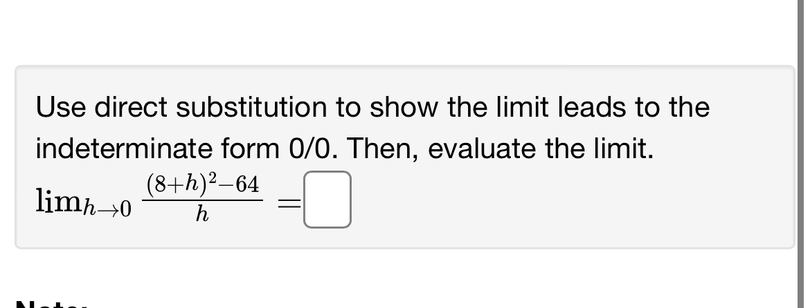 Solved Use direct substitution to show the limit leads to | Chegg.com Solved Use direct substitution to show the limit leads to | Chegg.com