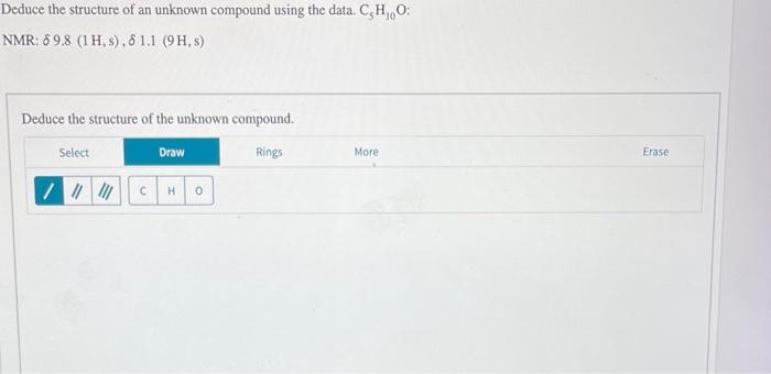 Solved Deduce The Structure Of An Unknown Compound Using The