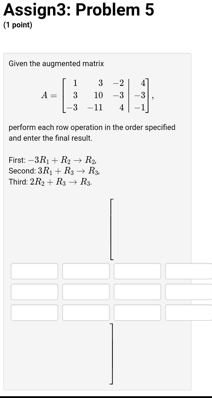 Solved Assign3 Problem 4 1 Point If A 