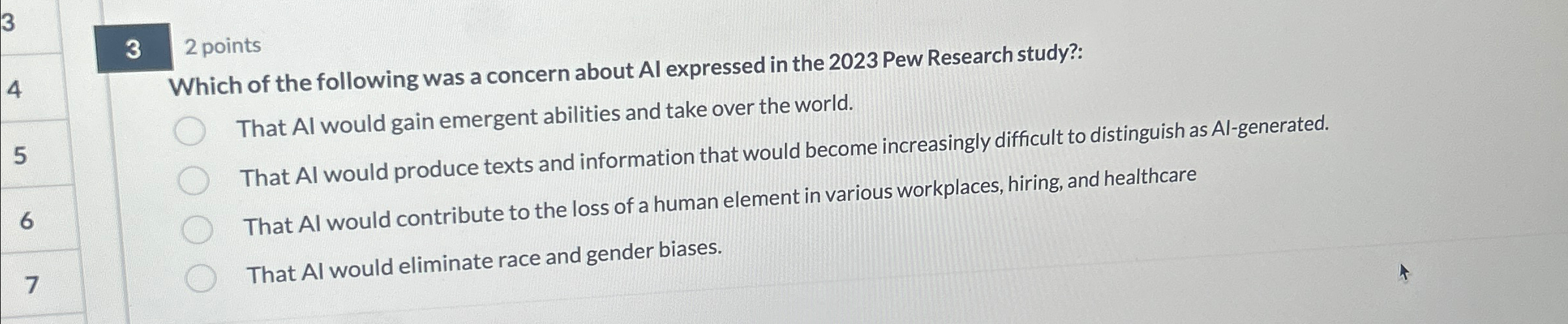 Solved 32 pointsWhich of the following was a concern about | Chegg.com Solved 32 pointsWhich of the following was a concern about | Chegg.com