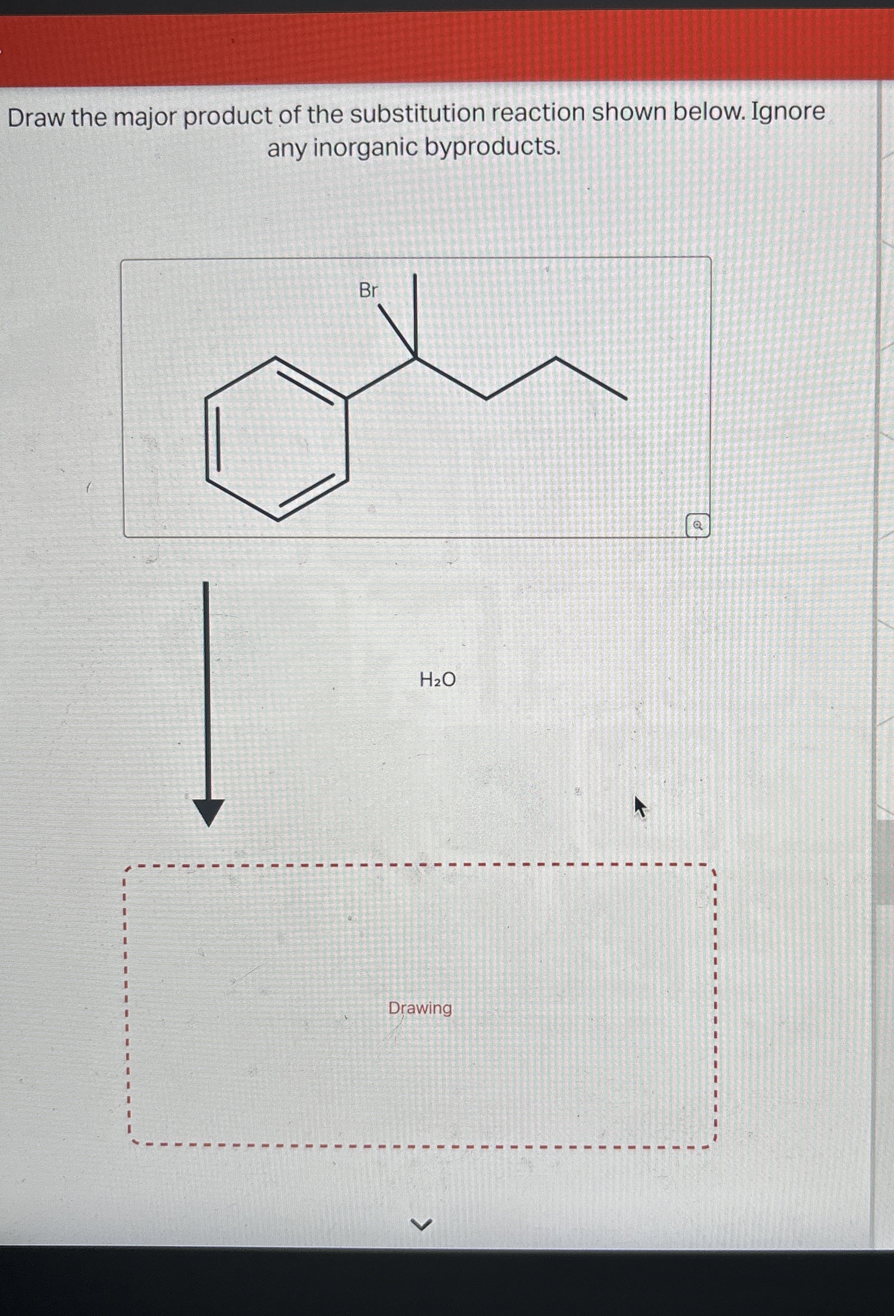Solved by an EXPERT Draw the major product of the substitution reaction ...