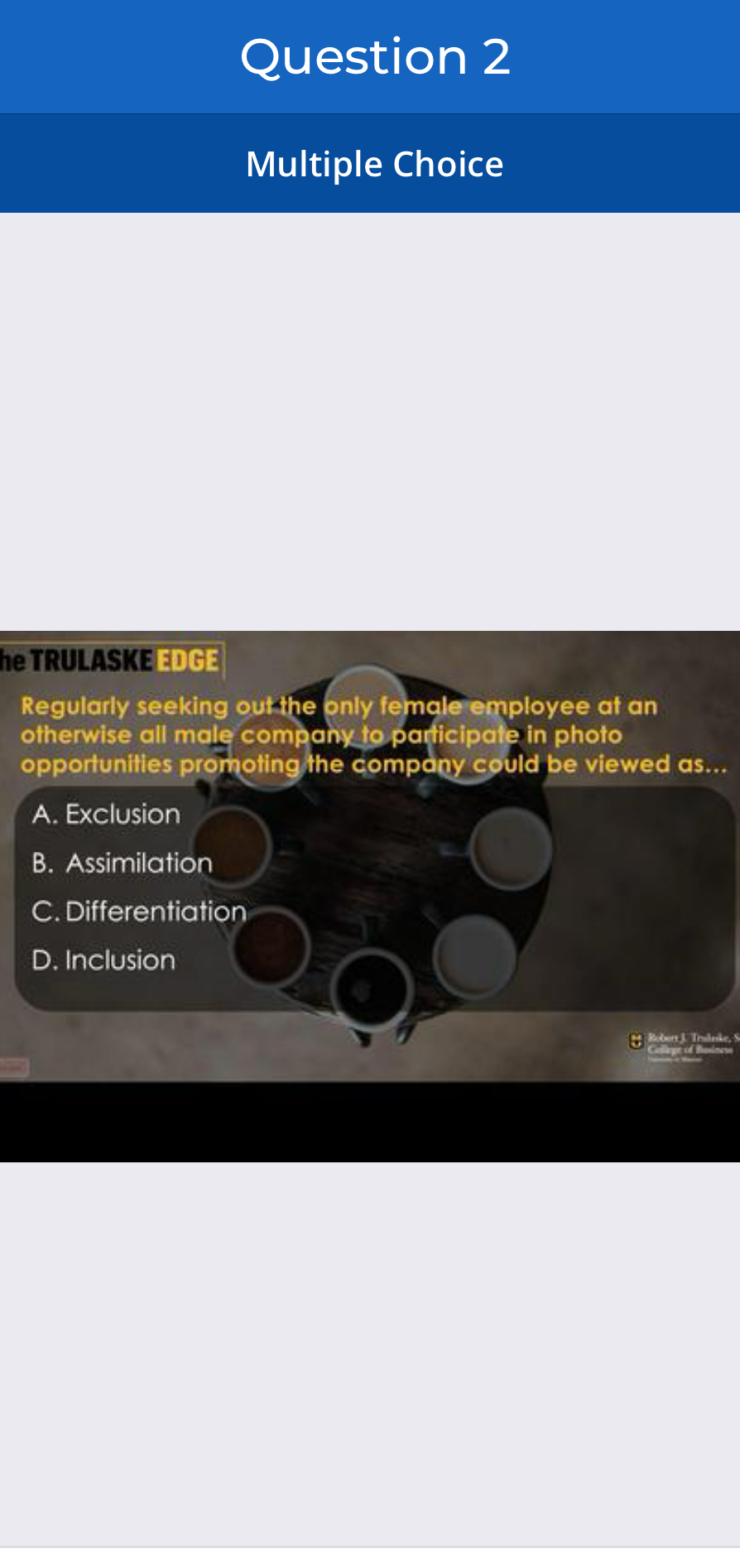 High Quality SOLUTION Question 2Multiple Choicehe TRULASKE EDGERegularly | Chegg.com