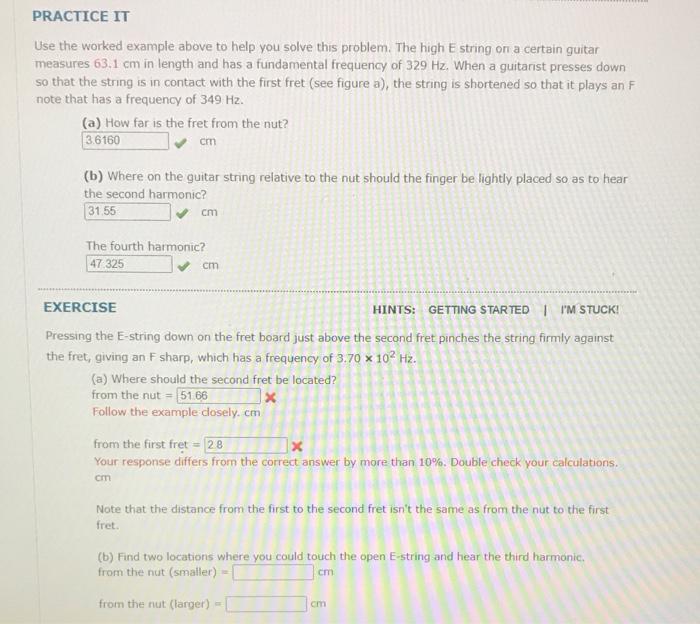 Solved GOAL. Apply standing-wave concepts to a stringed | Chegg.com