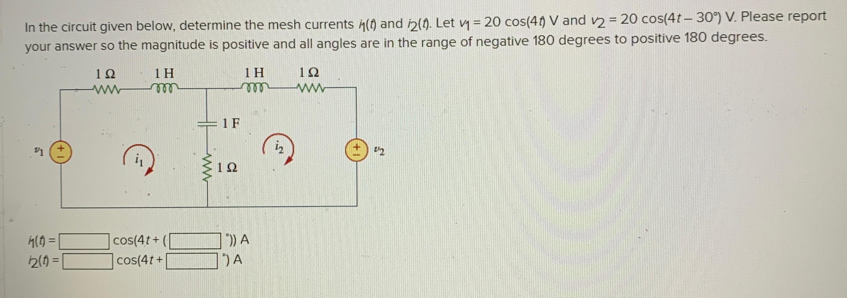 Solved In the circuit given below, determine the mesh | Chegg.com