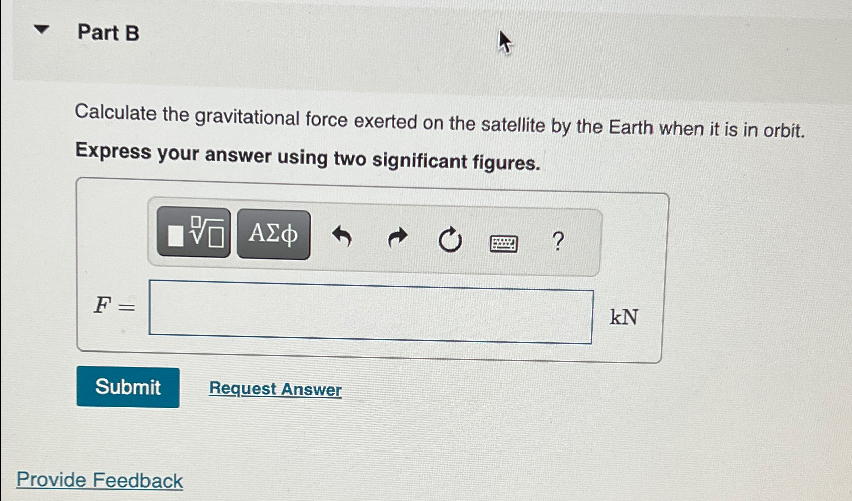 Solved Part Bcalculate The Gravitational Force Exerted On