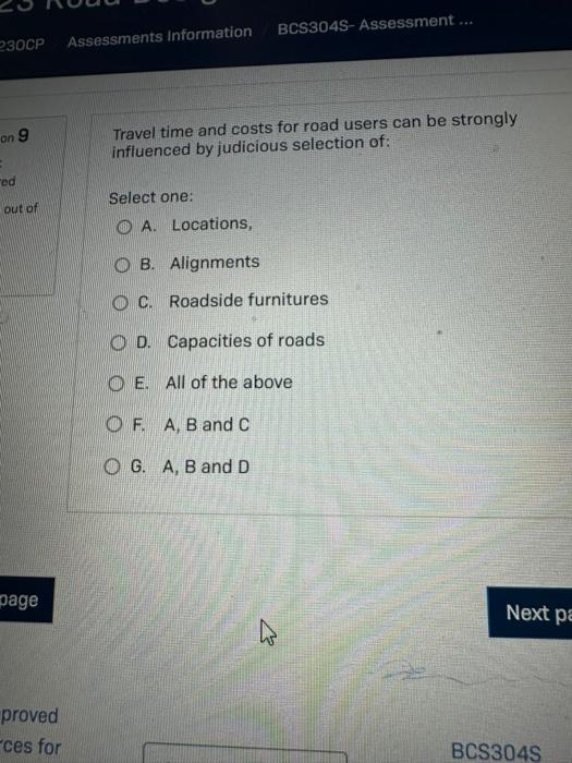 Solved Travel time and costs for road users can be strongly | Chegg.com