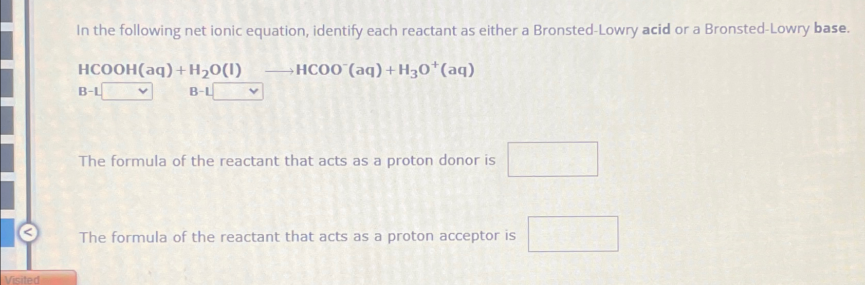 Solved In the following net ionic equation, identify each | Chegg.com