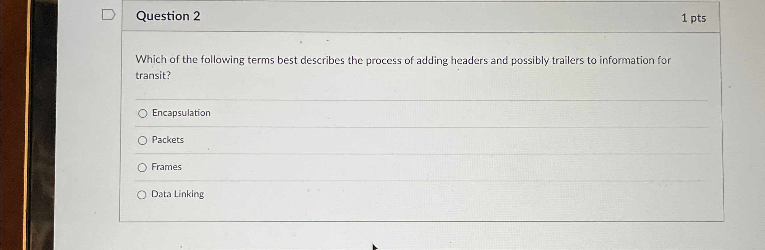 Solved Question 21 ﻿ptsWhich of the following terms best | Chegg.com