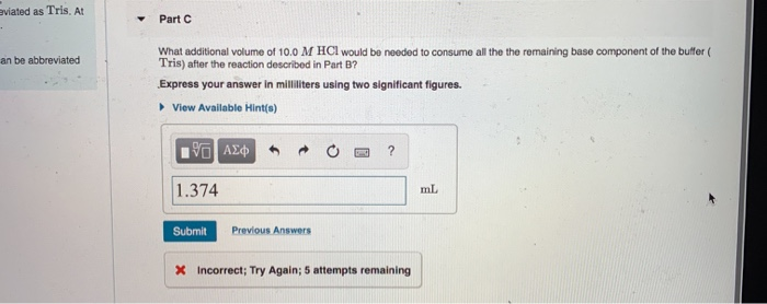 Solved Part A and Part B are correct, need Part C. What | Chegg.com
