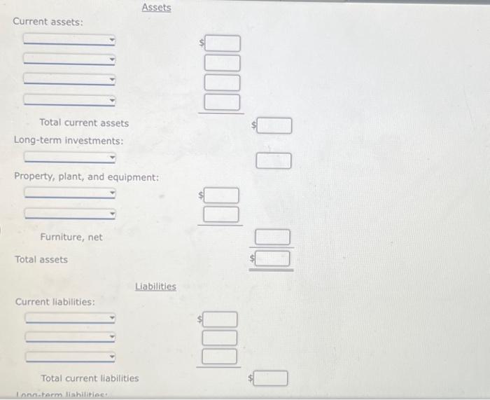 Solved Assets Current assets: Total current assets | Chegg.com