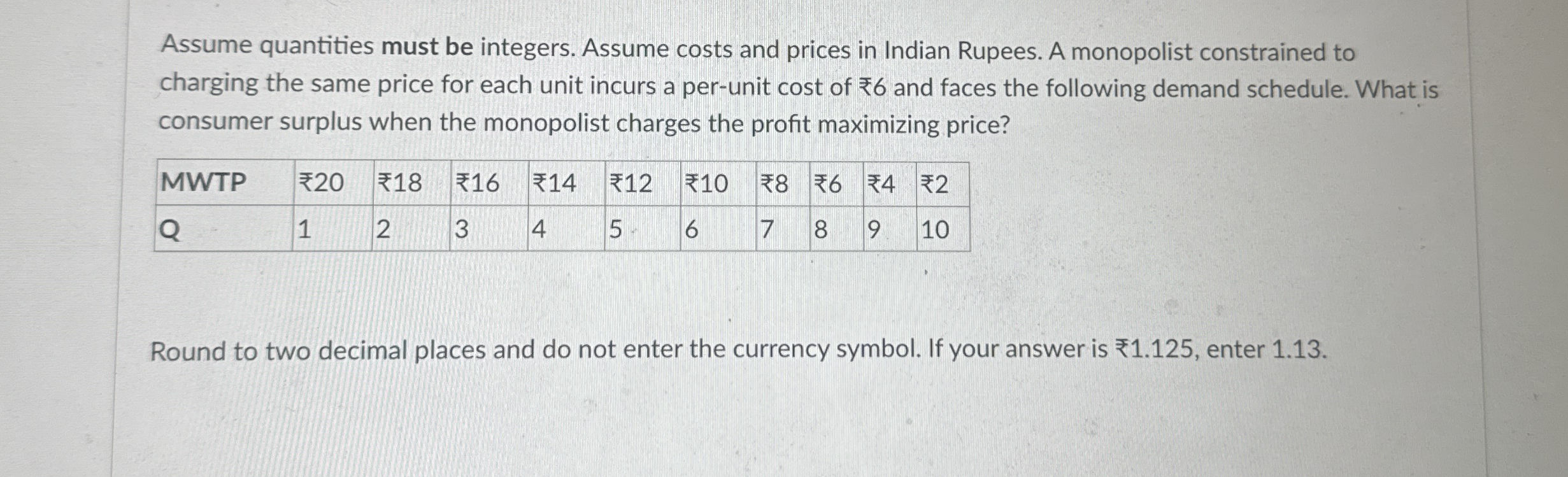 Solved Assume quantities must be integers. Assume costs and | Chegg.com