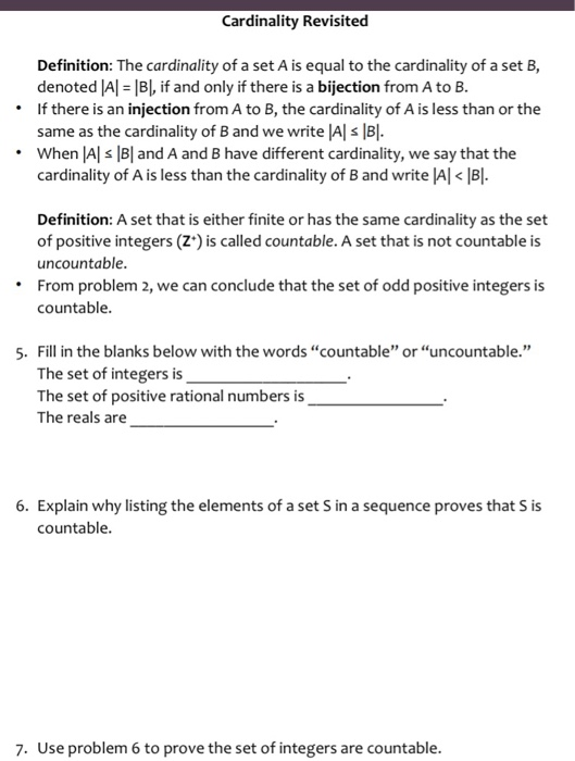 Solved Cardinality Revisited Definition The Cardinality Of Chegg solved-cardinality-revisited-definition-the-cardinality-of-chegg