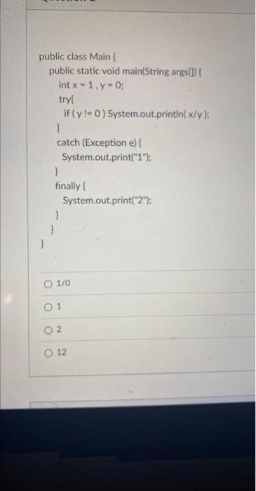 Solved public class Main \{ public static void main(String | Chegg.com