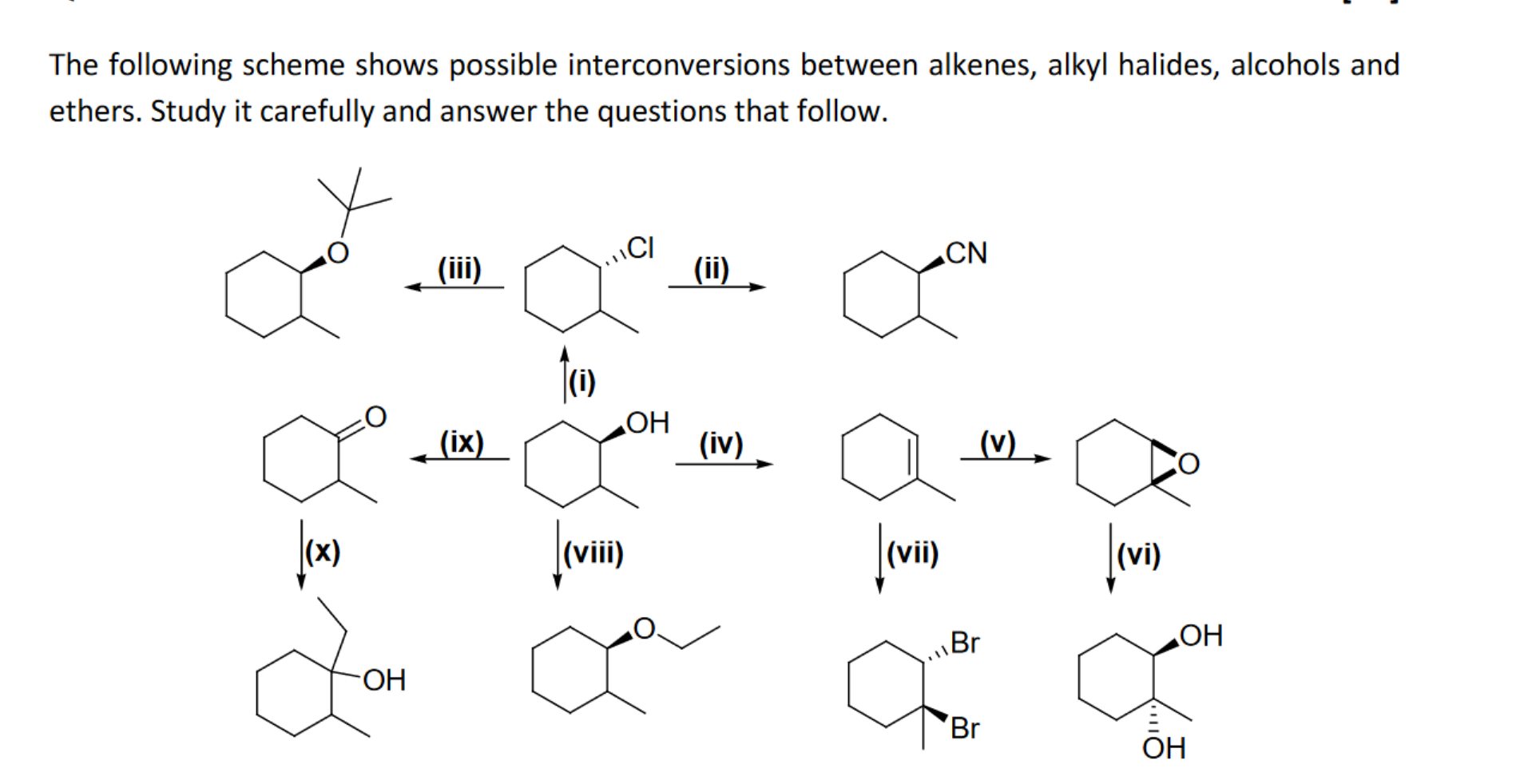 Solved .1 ﻿Give reagents and conditions for step (i). ﻿What | Chegg.com