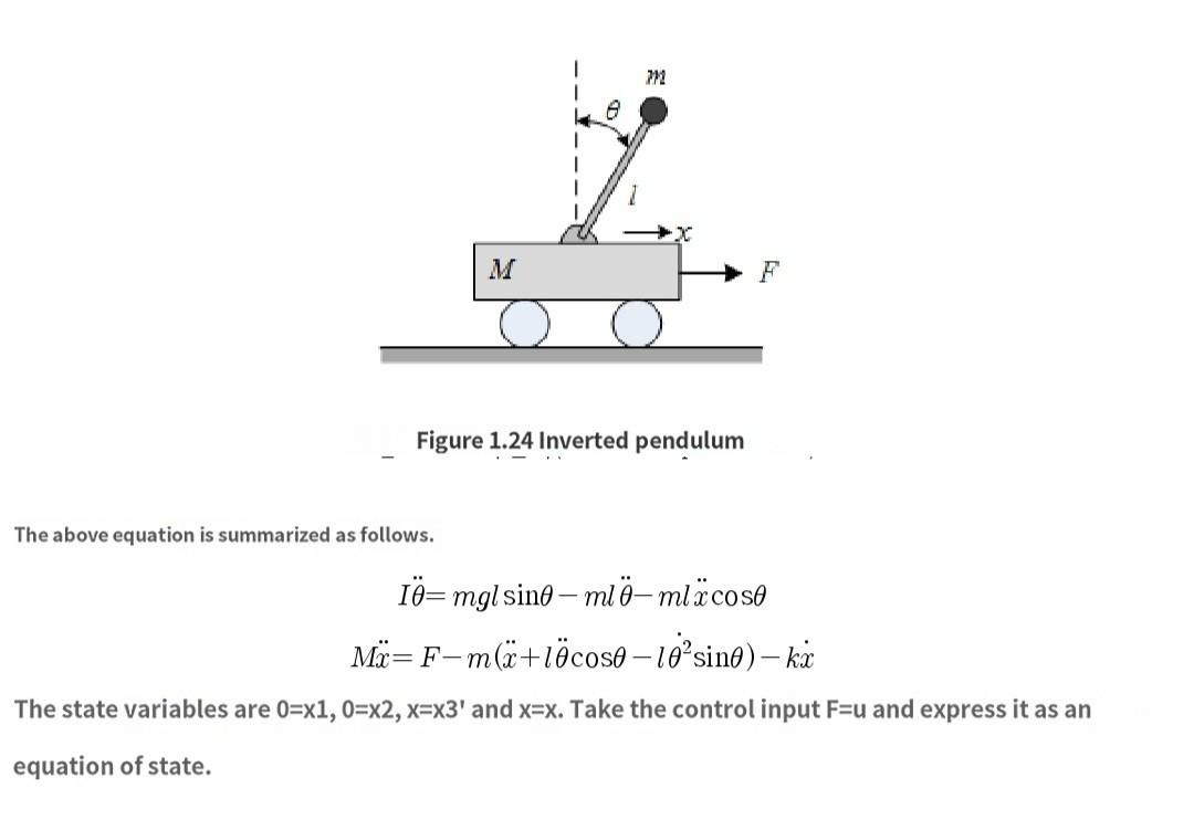 2. The inverted pendulum in Figure 2 is mounted on | Chegg.com