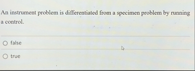 Solved An instrument problem is differentiated from a | Chegg.com