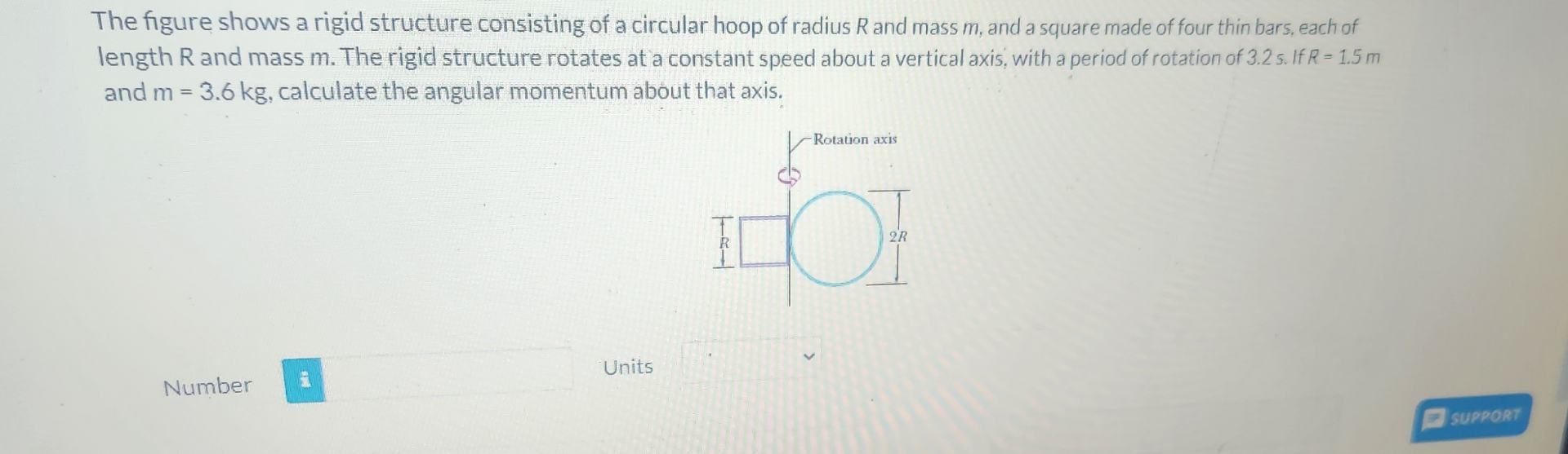 Solved The figure shows a rigid structure consisting of a | Chegg.com