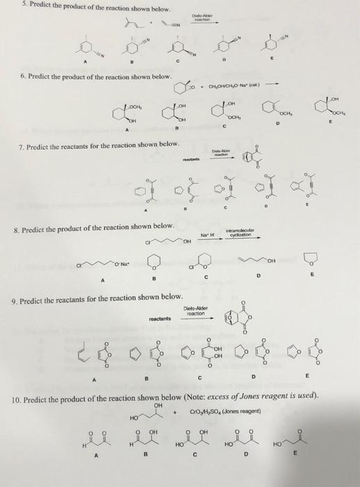 Solved 5. Predict the product of the reaction shown below. | Chegg.com