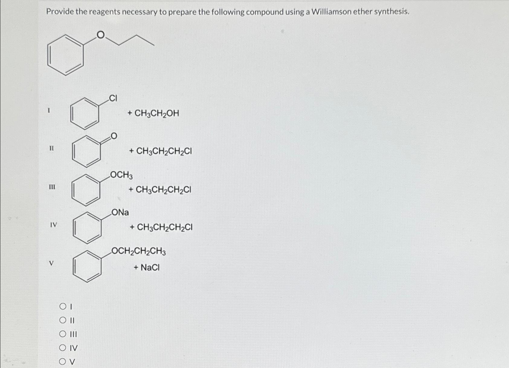 Solved Provide the reagents necessary to prepare the | Chegg.com