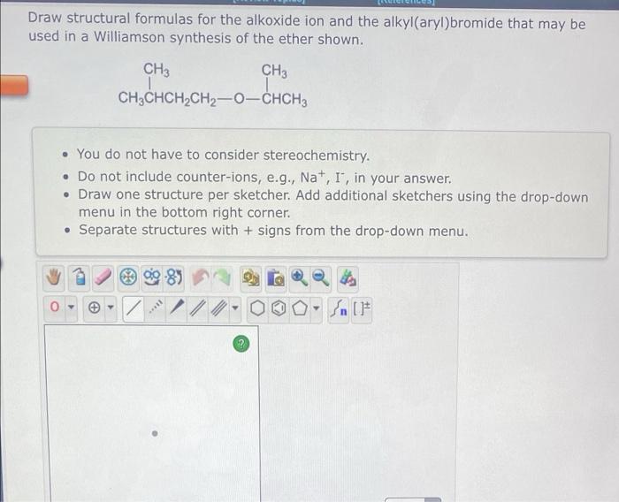 Solved Draw structural formulas for the alkoxide ion and the | Chegg.com