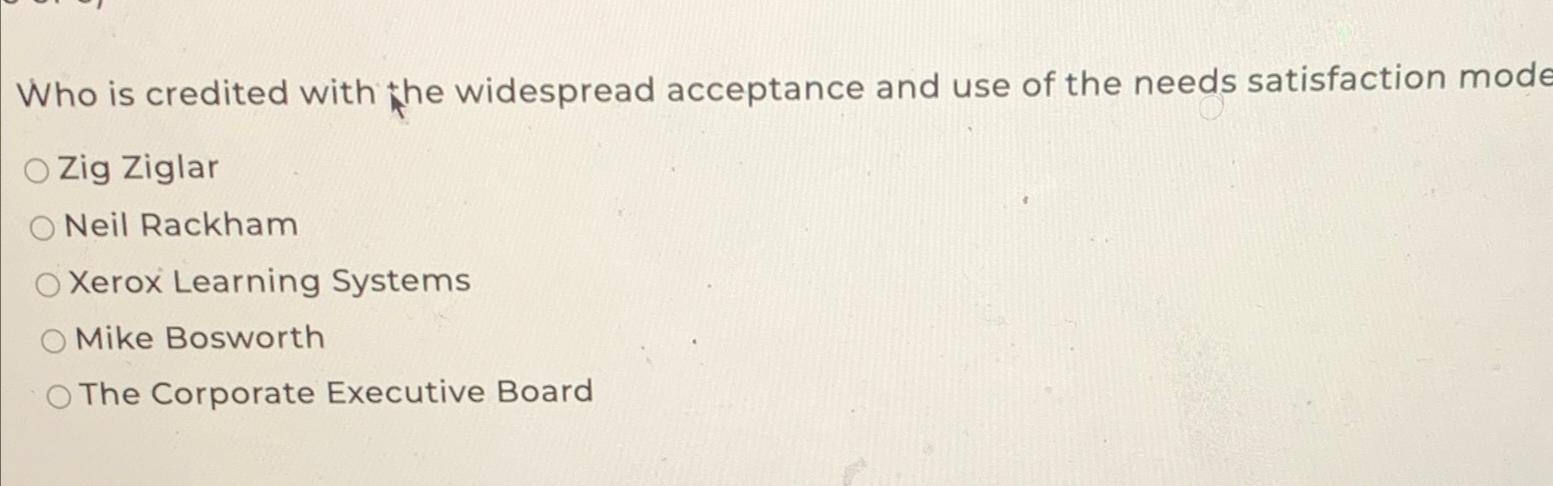 Solved Who is credited with the widespread acceptance and | Chegg.com