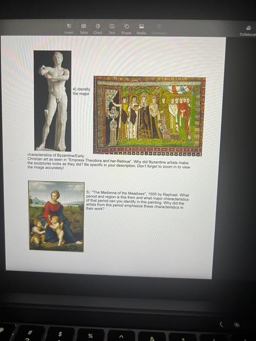 Worksheet 4 - Art History 20 points Answet the | Chegg.com