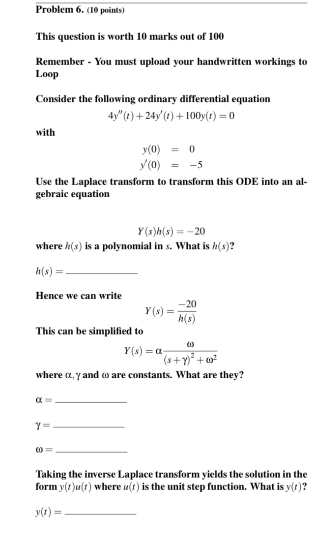 Solved Problem 6. (10 ﻿points)This question is worth 10 | Chegg.com