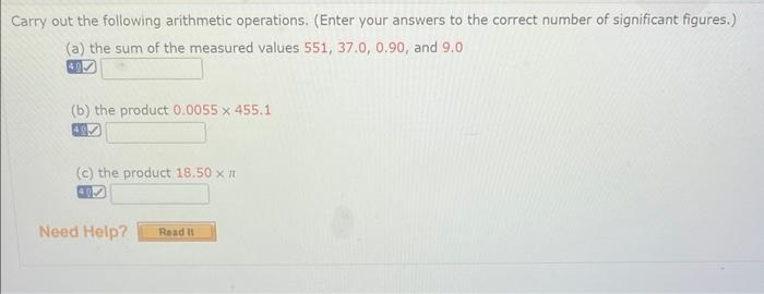 Solved Carry out the following arithmetic operations. (Enter | Chegg.com