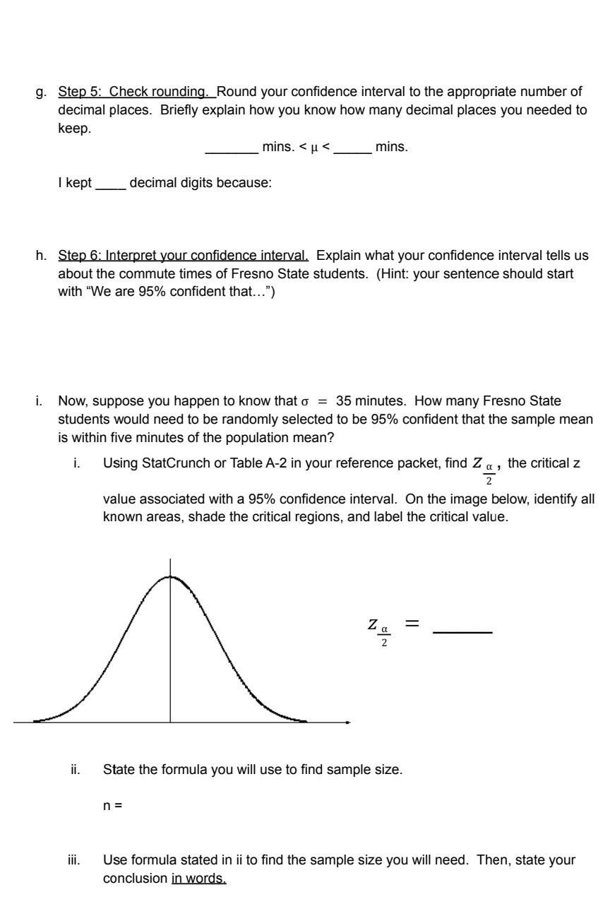 Solved Learning outcomes - Use a sample mean to make | Chegg.com