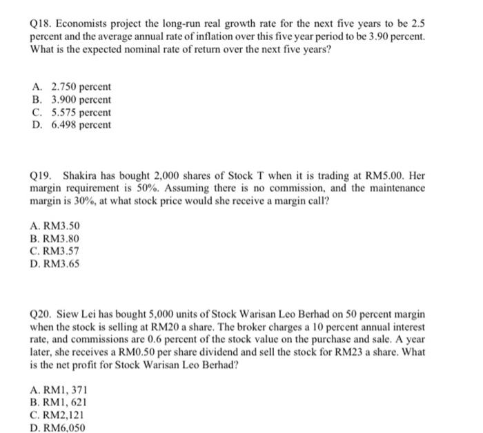 Solved Q13. A conditional market order whereby the investor | Chegg.com