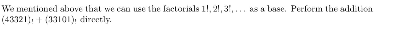 Solved We mentioned above that we can use the factorials | Chegg.com