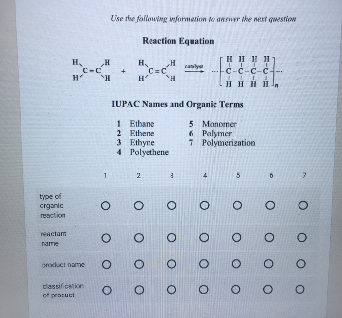 Solved Use the following information to answer the next | Chegg.com