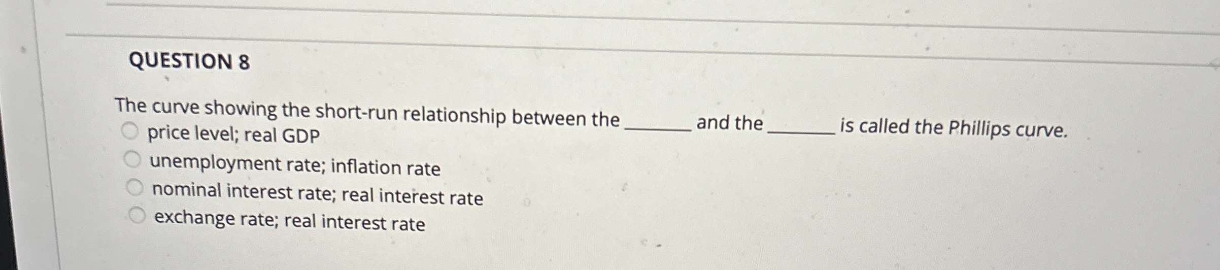 Solved QUESTION 8The curve showing the short-run | Chegg.com