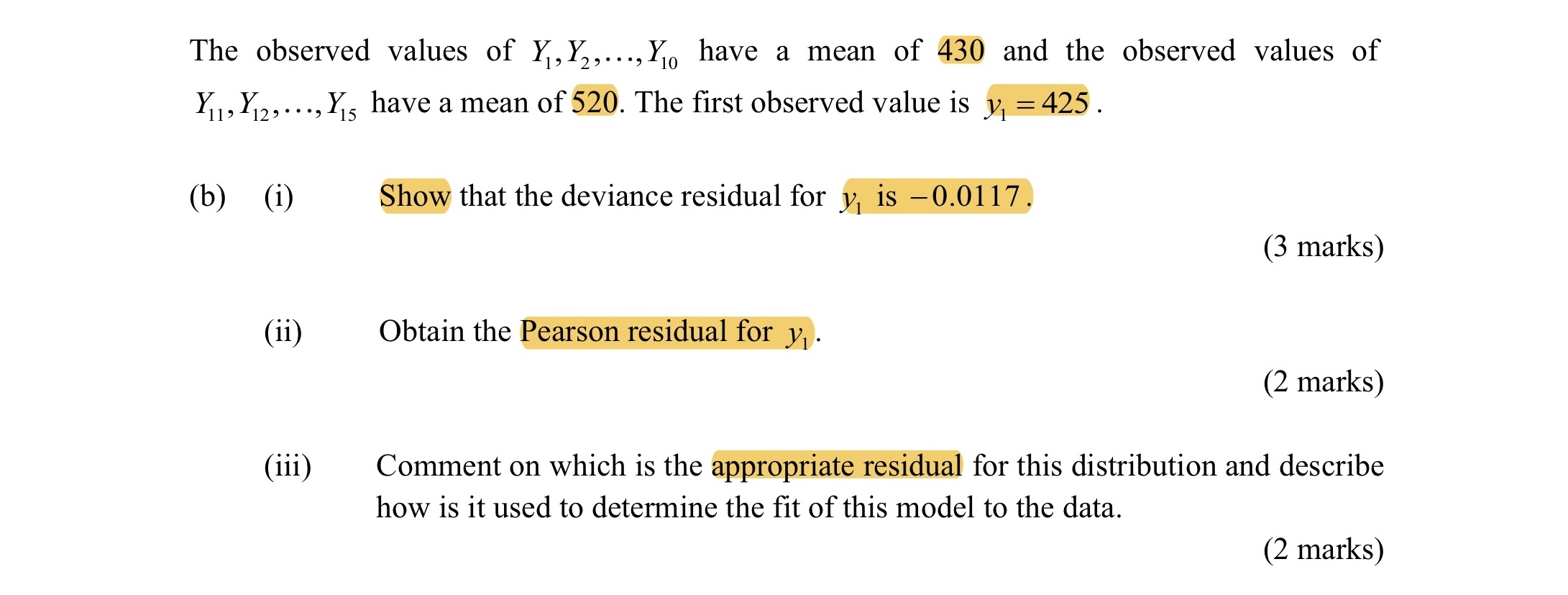 Solved The observed values of Y1,Y2,dots,Y10 ﻿have a mean of | Chegg.com