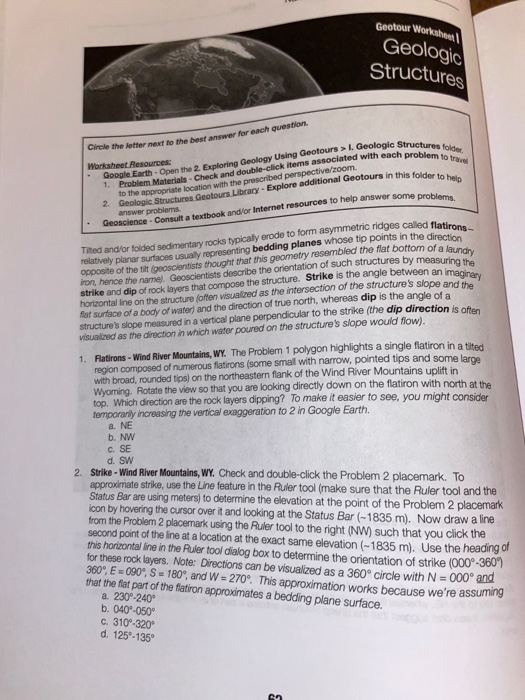 Circle the letter next to the best answer for each | Chegg.com