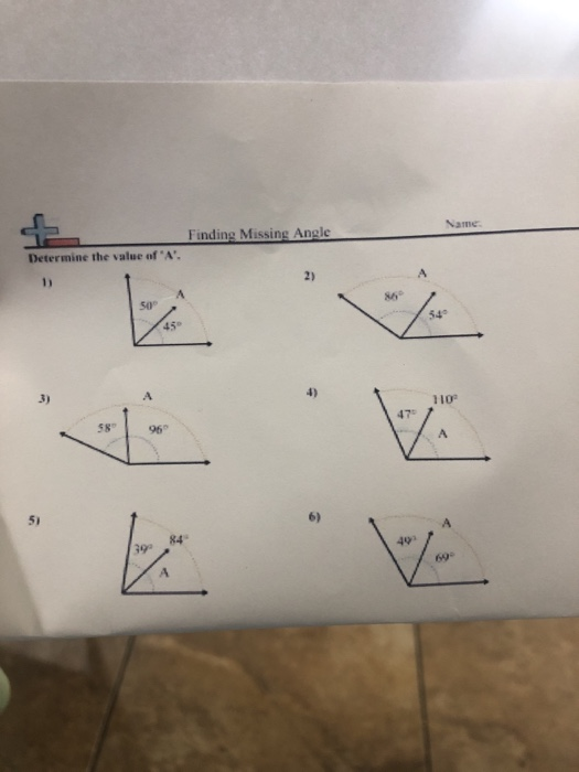 Solved Finding Missing Angle Determine the value of 'A'. | Chegg.com