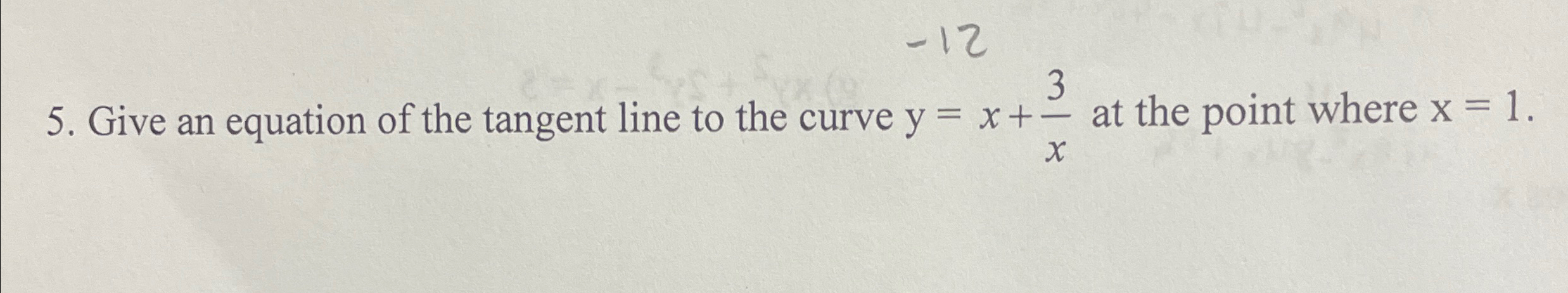 Solved -125. ﻿Give an equation of the tangent line to the | Chegg.com